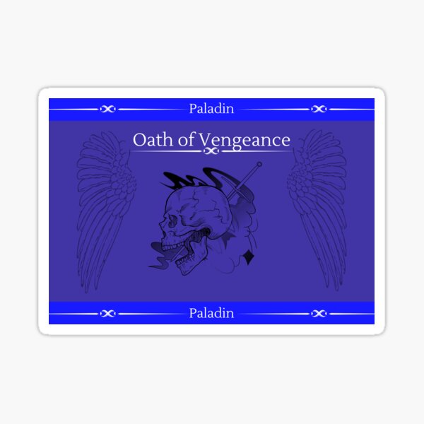 "Oath of Vengeance" Sticker for Sale by Marissa Brown | Redbubble