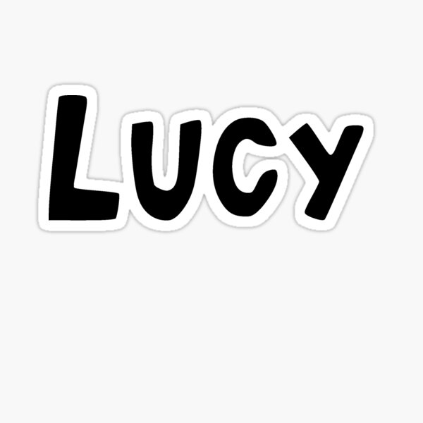 "Lucy" Sticker for Sale by Shalomjoy | Redbubble