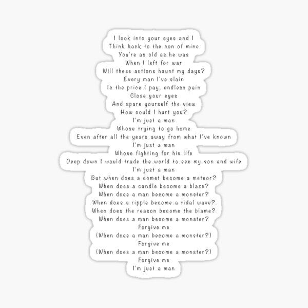 "Just a man " Sticker for Sale by thereals1mshady | Redbubble