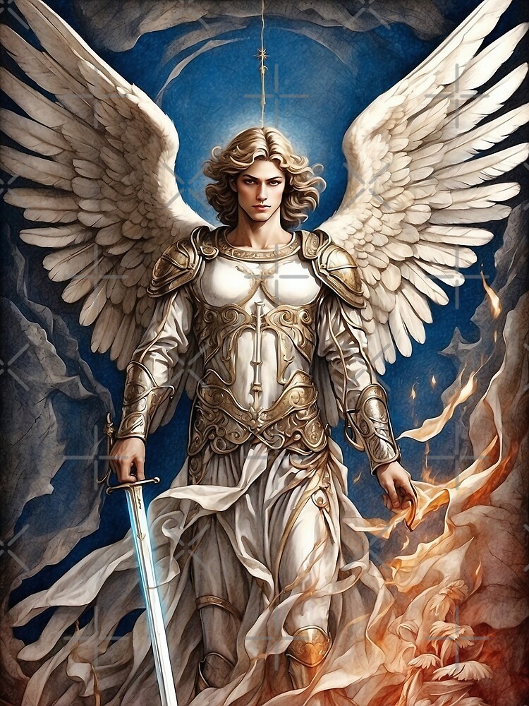 "Artwork Archangel Gabriel - Angel" Poster for Sale by HeavenArtStudio | Redbubble