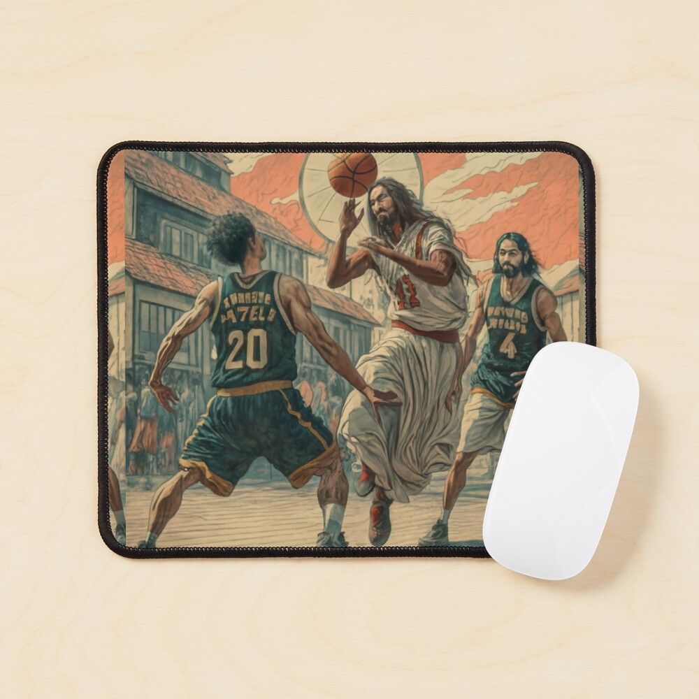 "jesus christ playing basketball" Poster for Sale by Obinne | Redbubble