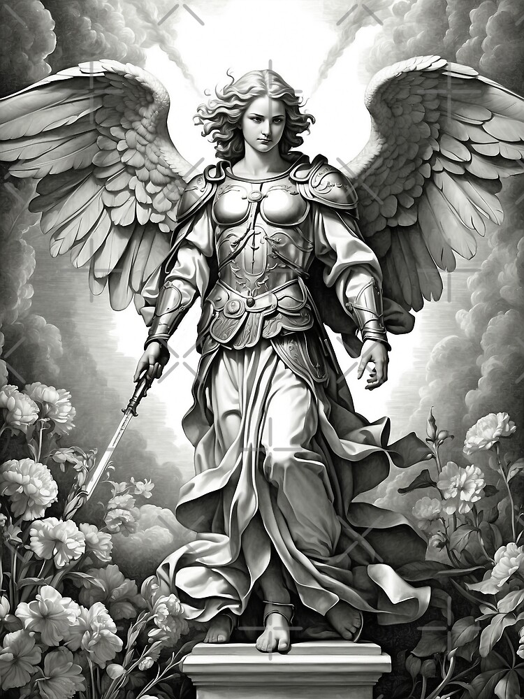 "Painting Archangel Gabriel - Beautiful Angel" Poster for Sale by ...