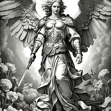"Painting Archangel Gabriel - Beautiful Angel" Poster for Sale by ...