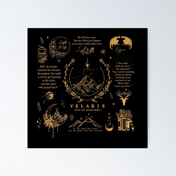 "SJM Graphics, SJM, Velaris" Poster for Sale by iPrintastyCo | Redbubble