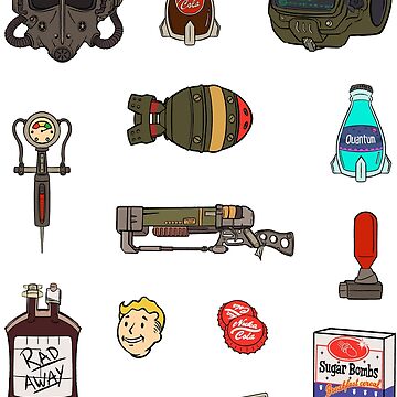 "Fallout Stickers" Sticker by LonelyBunny | Redbubble