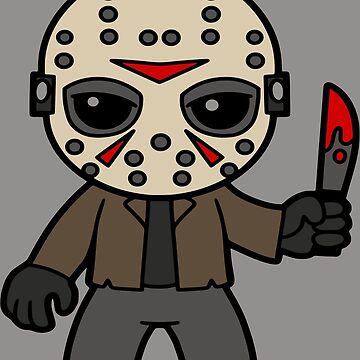 "Chibi Jason Voorhees, Cute Friday the 13th Horror Movie Sticker ...