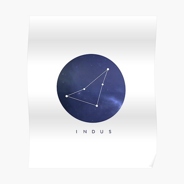 "Indus Constellation" Poster by cl0thespin | Redbubble