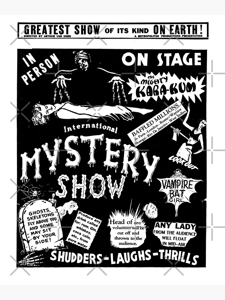 "Vintage Halloween Horror Movie Midnight Spookshow" Poster for Sale by ...