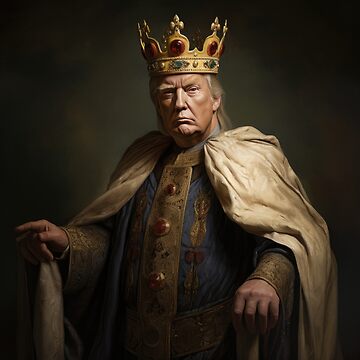 "King of the World - A Majestic Portrait of Donald Trump" Poster for ...