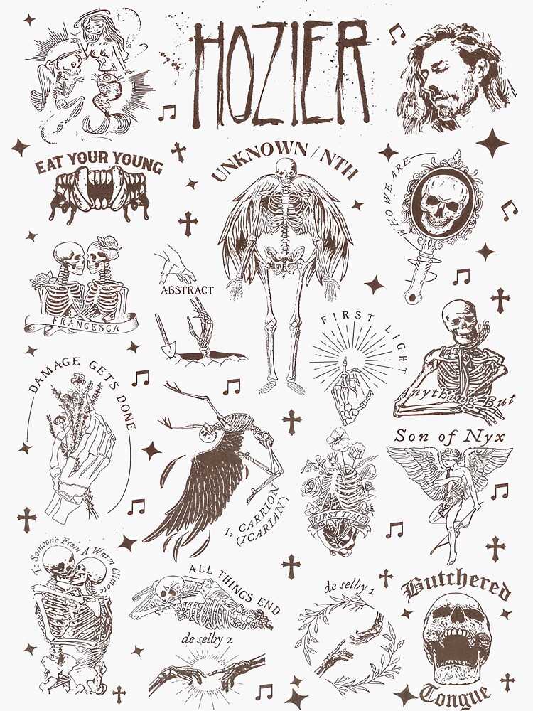 "Hozier Vintage" Sticker for Sale by Wayloner | Redbubble