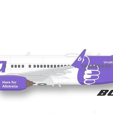 "Boeing 737-max BONZA Airlines" Sticker for Sale by GregThompson ...