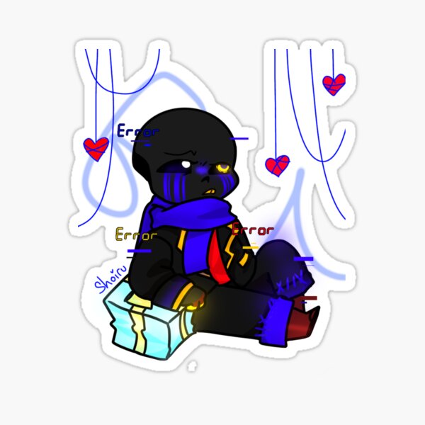 "Chibi Error Sans" Sticker for Sale by ShoiruX | Redbubble
