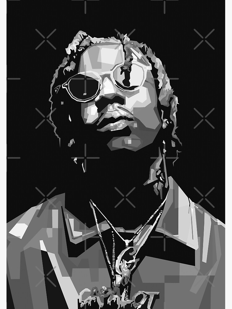 "B & W Polo G " Poster for Sale by ZuzulArt | Redbubble