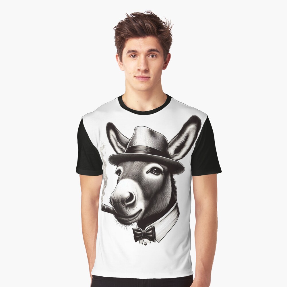 "smoking donkey" Sticker for Sale by Animalia- | Redbubble