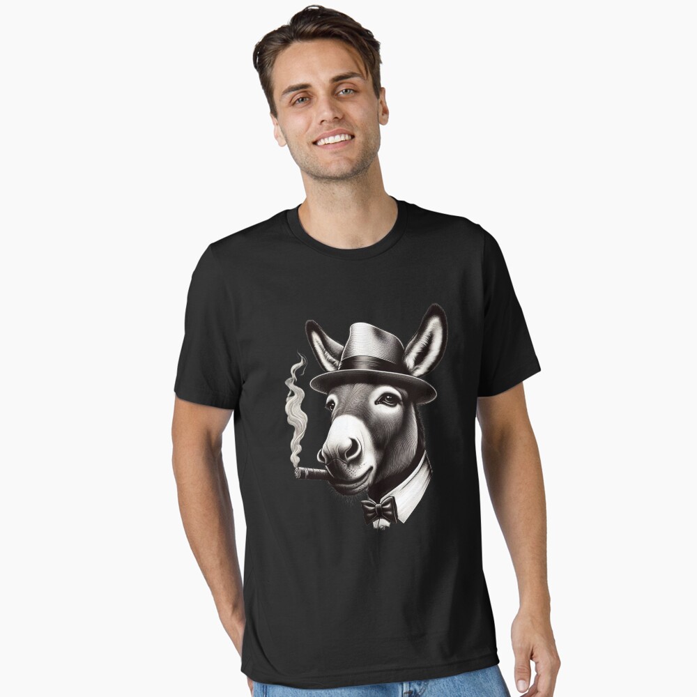 "smoking donkey" Sticker for Sale by Animalia- | Redbubble