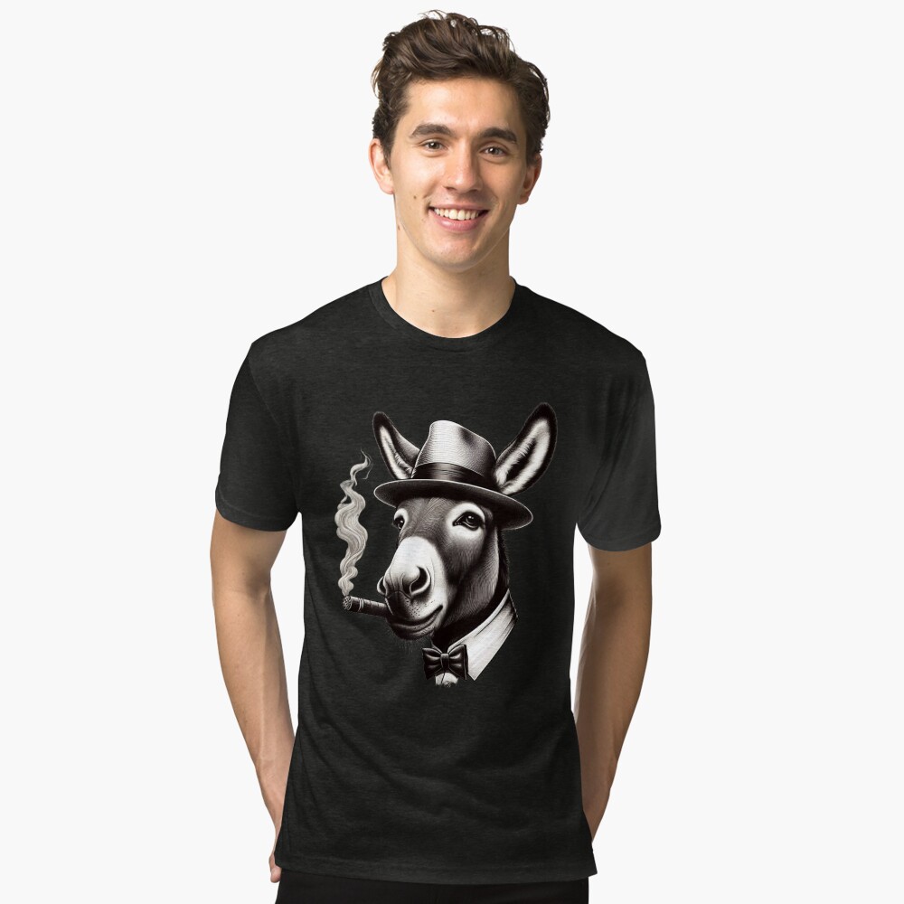 "smoking donkey" Sticker for Sale by Animalia- | Redbubble
