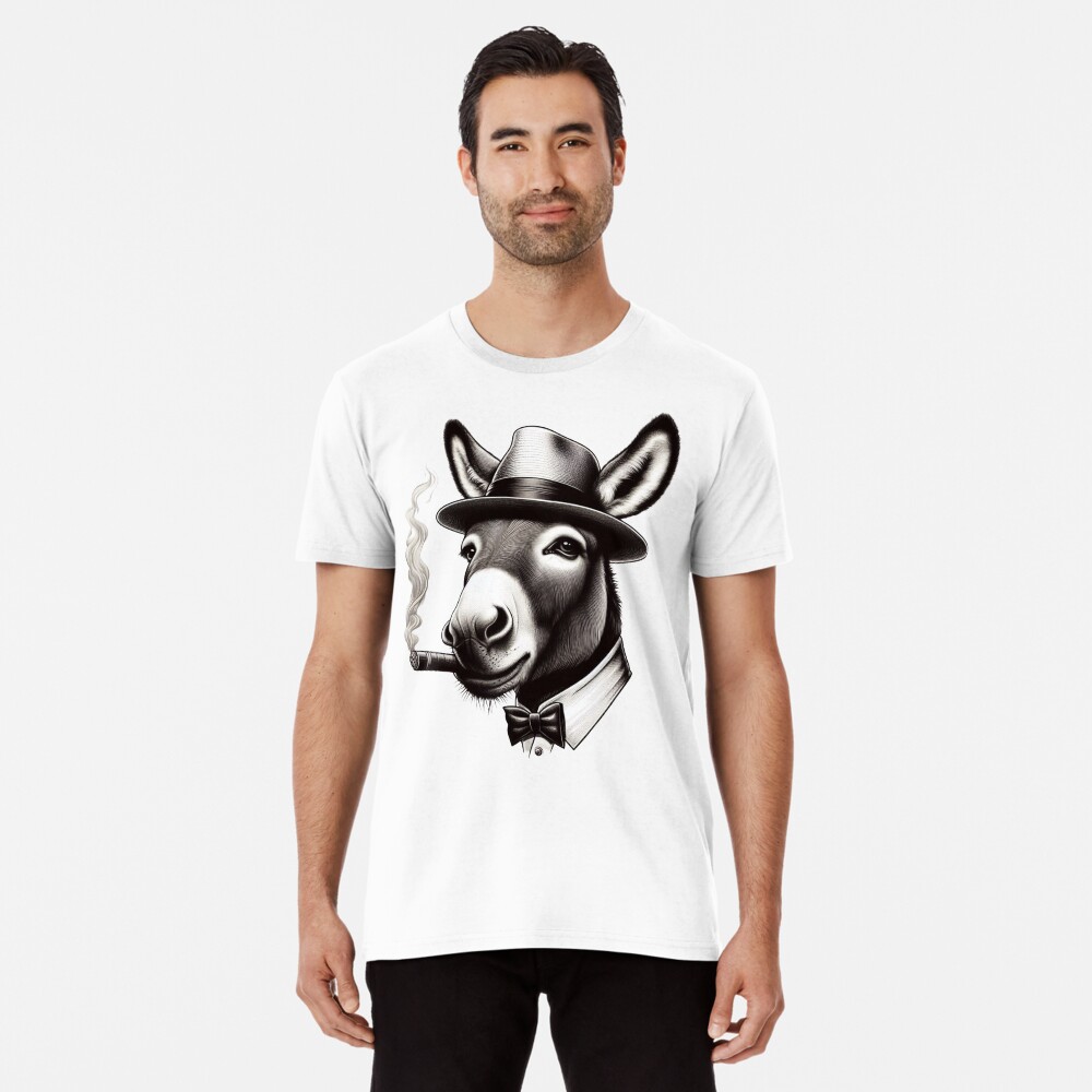 "smoking donkey" Sticker for Sale by Animalia- | Redbubble