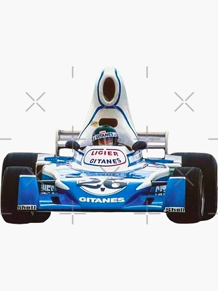 "Retro 1975 Ligier JS5 teapot Grand Prix car" Sticker for Sale by ...