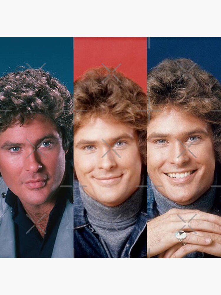 "Collage David Hasselhoff" Sticker for Sale by appa-sr | Redbubble