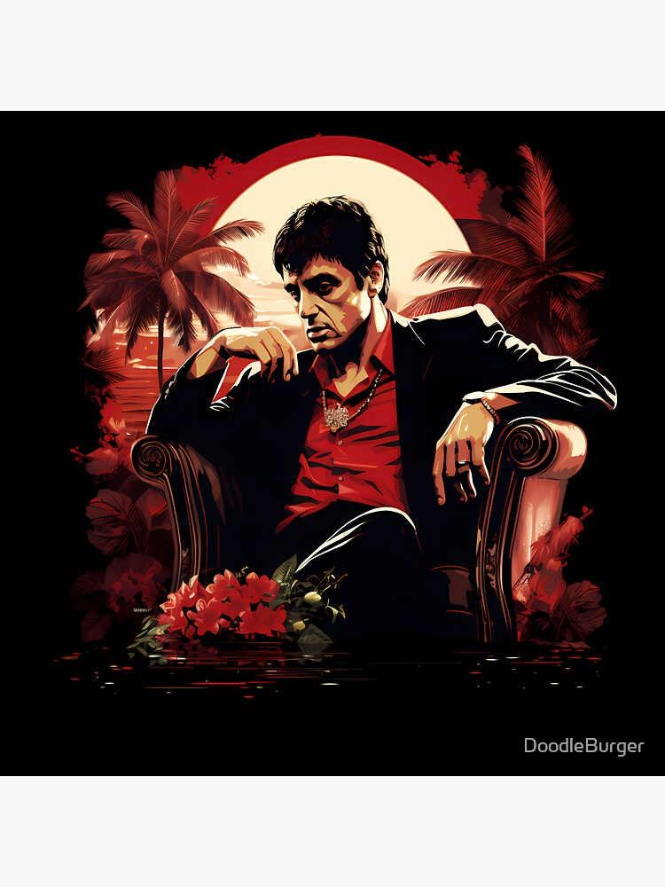 "Scarface" Sticker for Sale by DoodleBurger | Redbubble