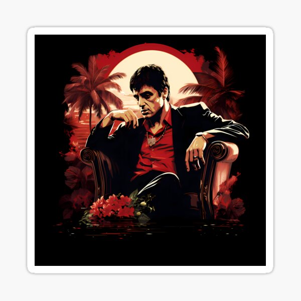 "Scarface" Sticker for Sale by DoodleBurger | Redbubble