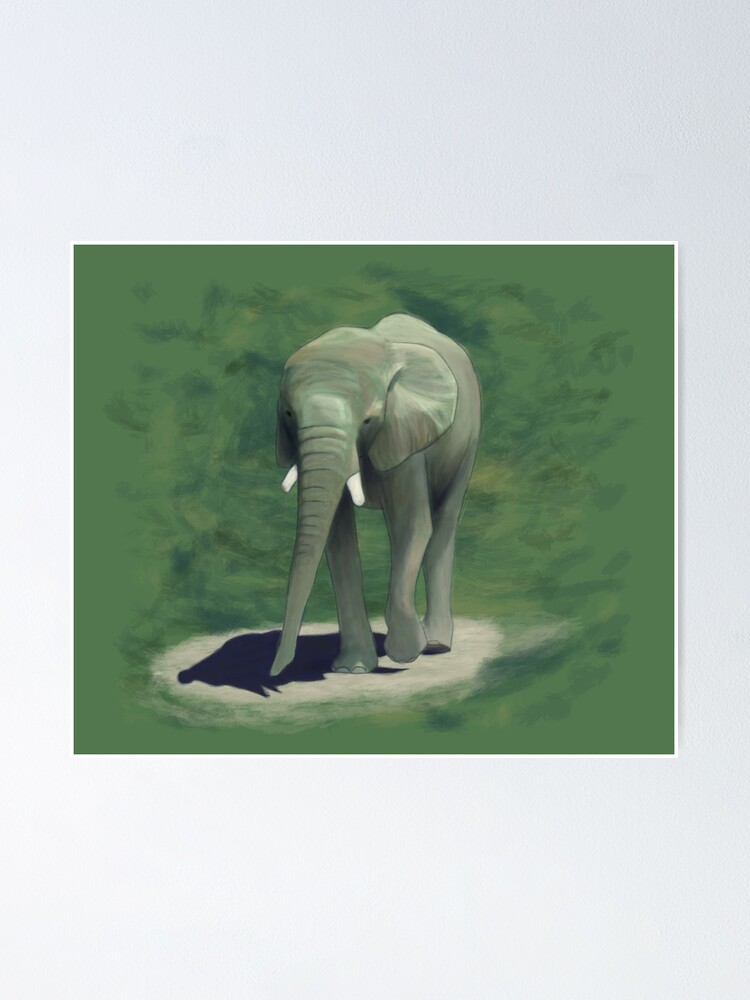 "Elephant Walk" Poster by KristalStittle | Redbubble