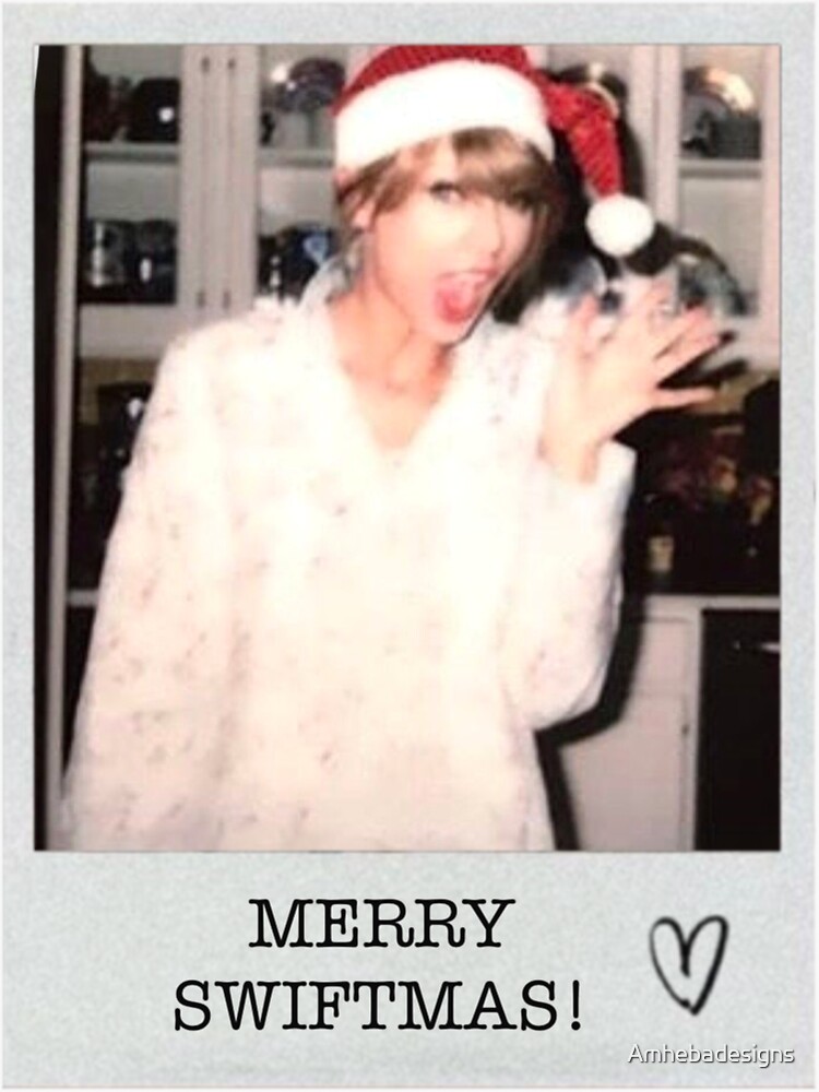 "Merry Swiftmas!" Sticker for Sale by Amhebadesigns | Redbubble