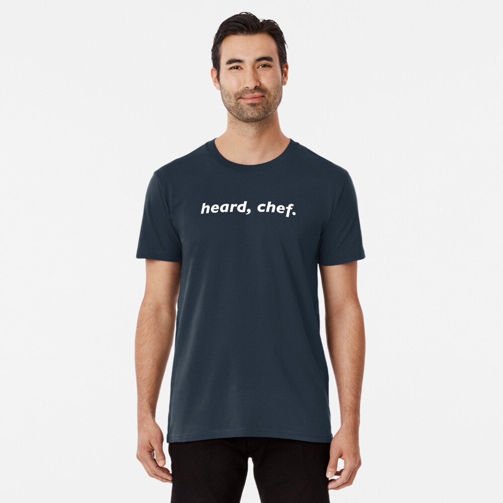 "Heard, Chef" Sticker for Sale by ElleHodge | Redbubble