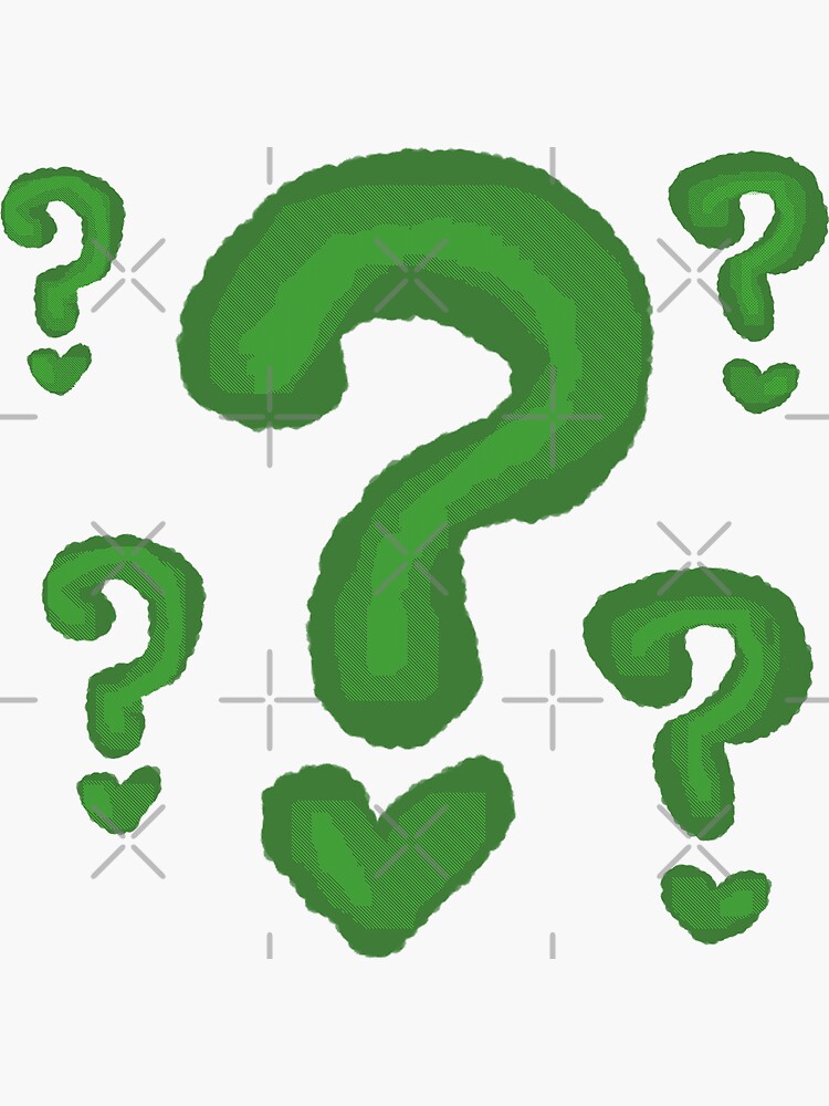 "Question Marks" Sticker for Sale by wizardoddities | Redbubble