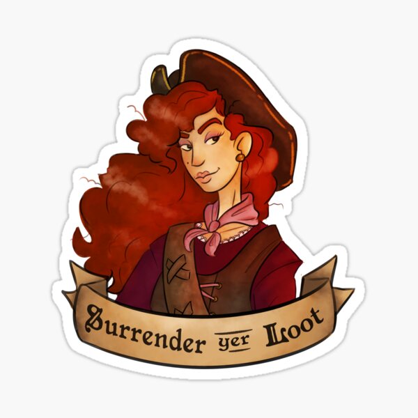 "surrender yer loot" Sticker for Sale by jacbo | Redbubble