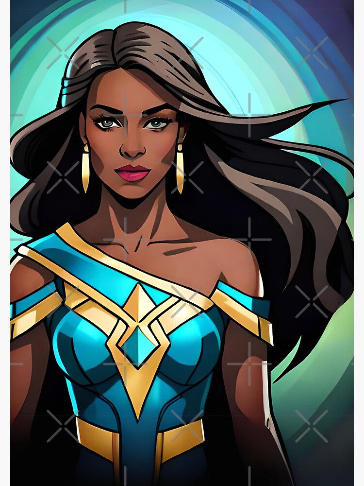 "Superwoman Teal Aura Inspirational Brunette Heroine Animation Comic" Journal for Sale by ...