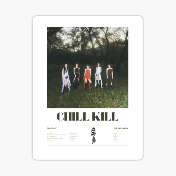 "RED VELVET Chill Kill tracklist (ver. 2)" Sticker for Sale by ...