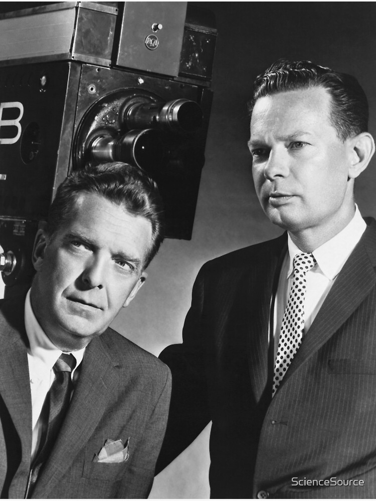 "NBC newscasting team Chet Huntley & David Brinkley" Sticker for Sale ...