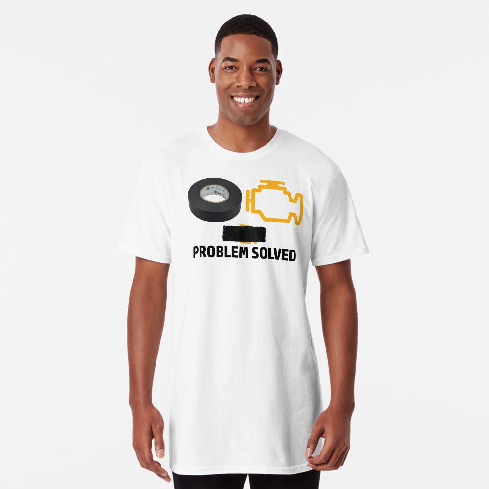 "Problem Solved" Sticker for Sale by Slinky-Reebs | Redbubble