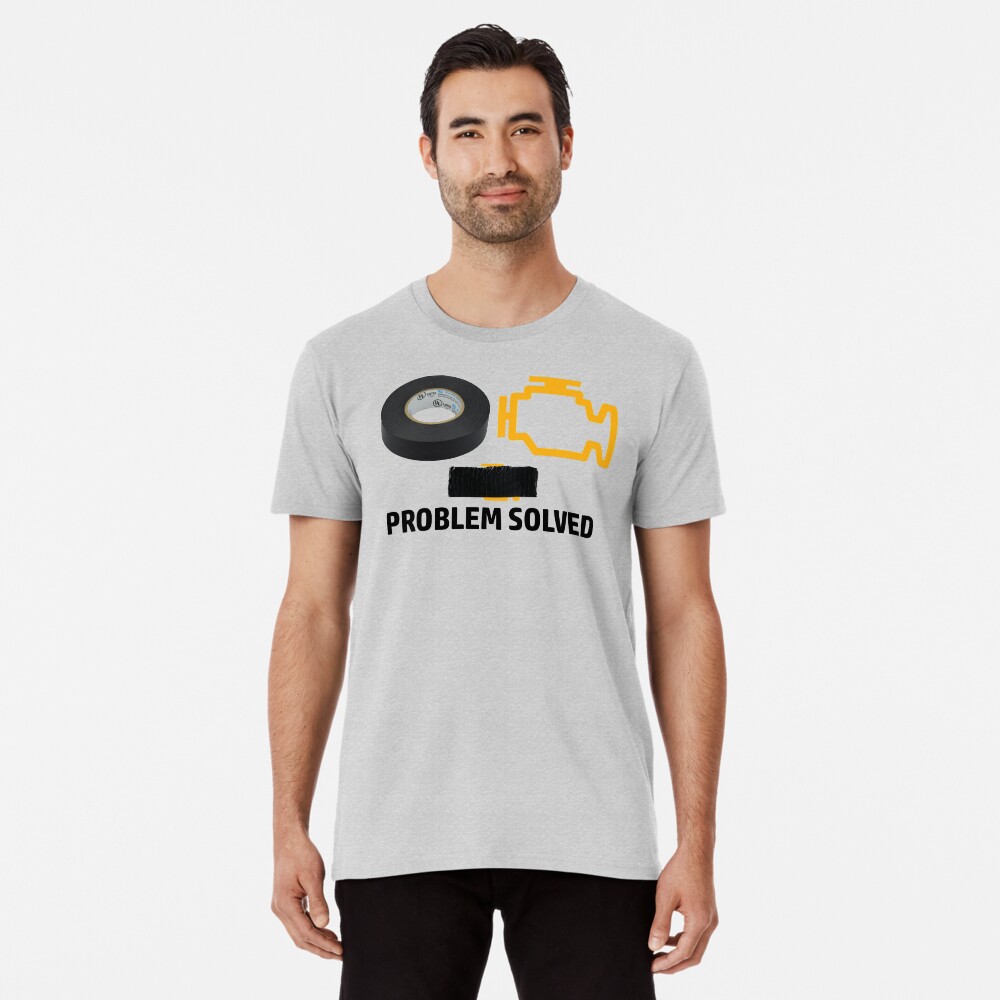 "Problem Solved" Sticker for Sale by Slinky-Reebs | Redbubble