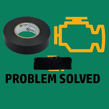 "Problem Solved" Sticker for Sale by Slinky-Reebs | Redbubble