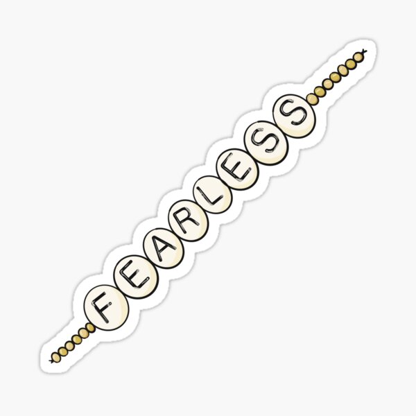 "Fearless Beaded Friendship Bracelet" Sticker for Sale by ktall3063 ...