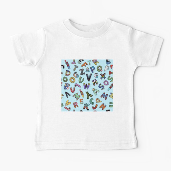"children's typeface anthropomorphic letters alphabet" Baby T-Shirt for ...