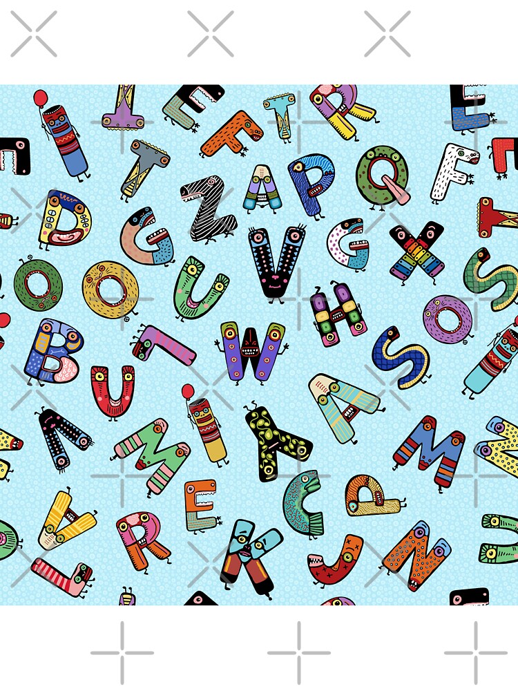 "children's typeface anthropomorphic letters alphabet" Baby T-Shirt for ...