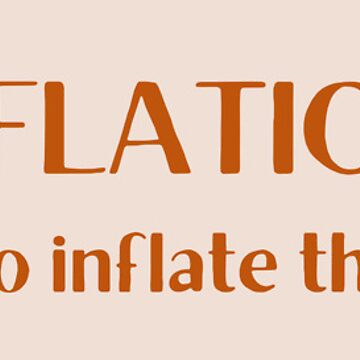 "inflation? bumpersticker" Sticker for Sale by abicraftsalot | Redbubble