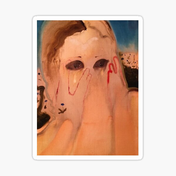 "Eyes and no face painting" Sticker for Sale by UglySweater | Redbubble