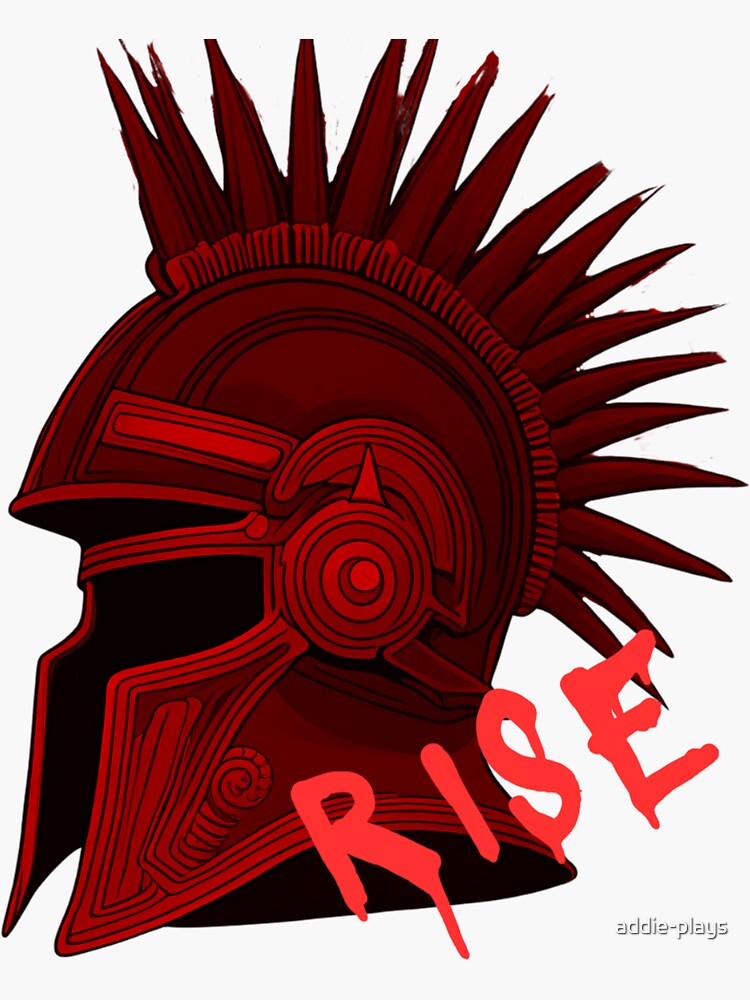 "Rise Helmet of Ares Red Rising Inspired" Sticker for Sale by addie ...