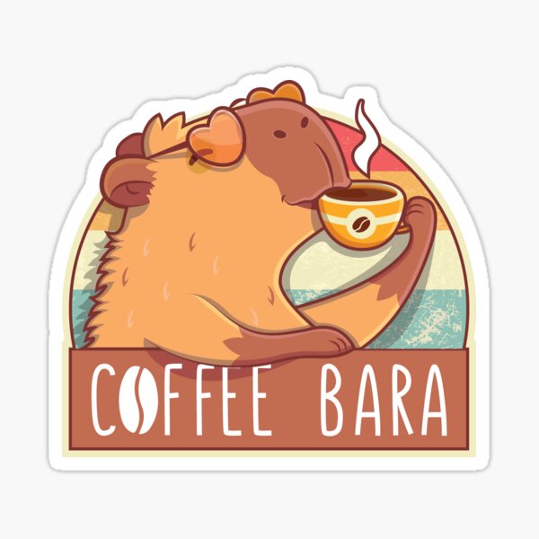 "Coffee bara" Sticker for Sale by 228design | Redbubble