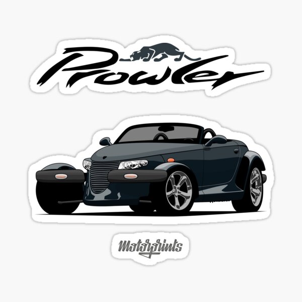"Concept Car Prowler (pearl)" Sticker for Sale by MotorPrints | Redbubble