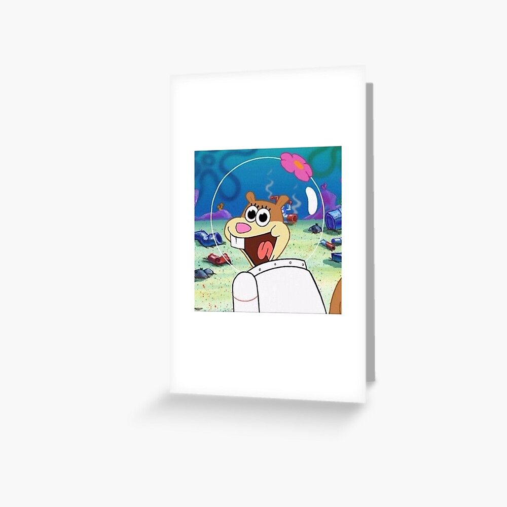 "Spongebob Squarepants Sandy Cheeks" Greeting Card for Sale by LeaWolf ...