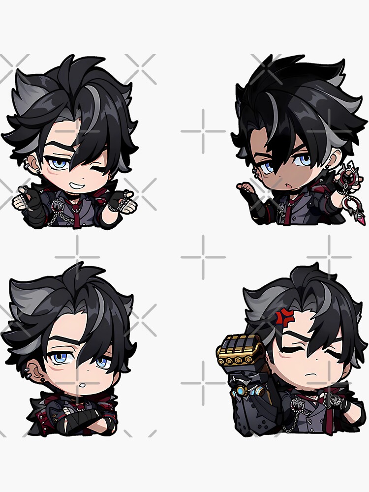 "Wriothesley Pack | Genshin Impact" Sticker for Sale by Verthalies ...