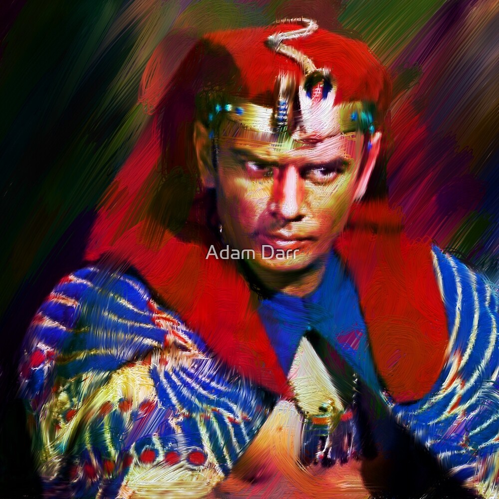 "Yul Brynner Ramses By Adam Darr" by Adam Darr | Redbubble