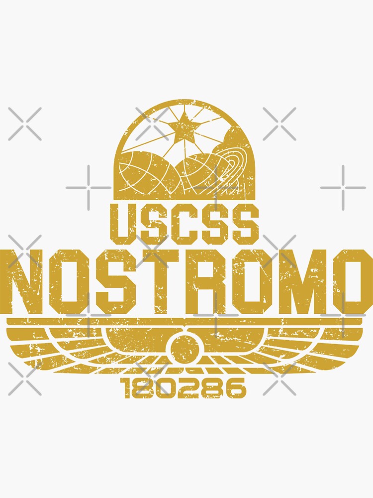 "USCSS Nostromo" Sticker for Sale by EduArt82 | Redbubble