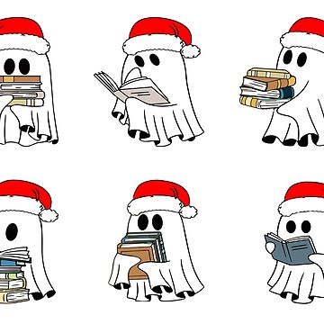 "Reading Sheet Ghost Cute Ghosts Reading Pack Book Set Spooky Christmas ...
