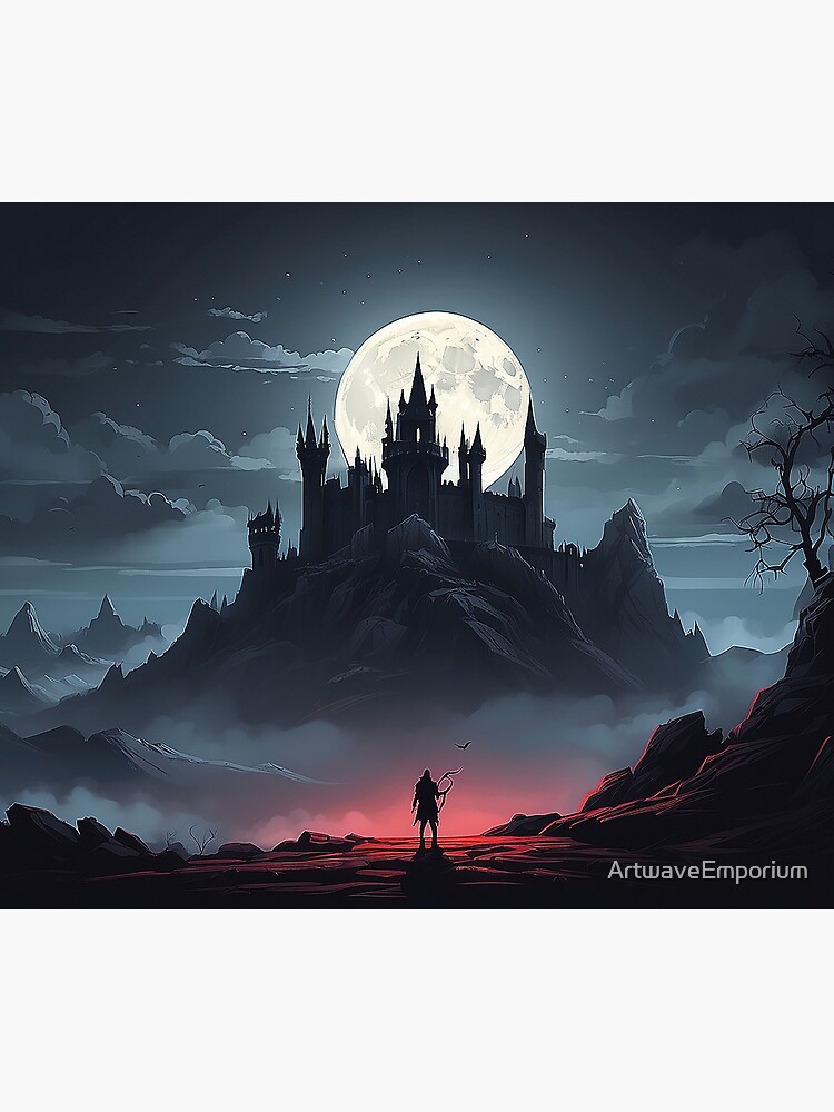 "A Minimalistic Night in Castlevania" Mouse Pad for Sale by ...